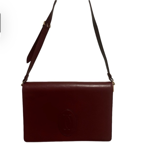 Cartier | Bags | Must De Cartier Leather Bag Includes Box Dust Bag ...
